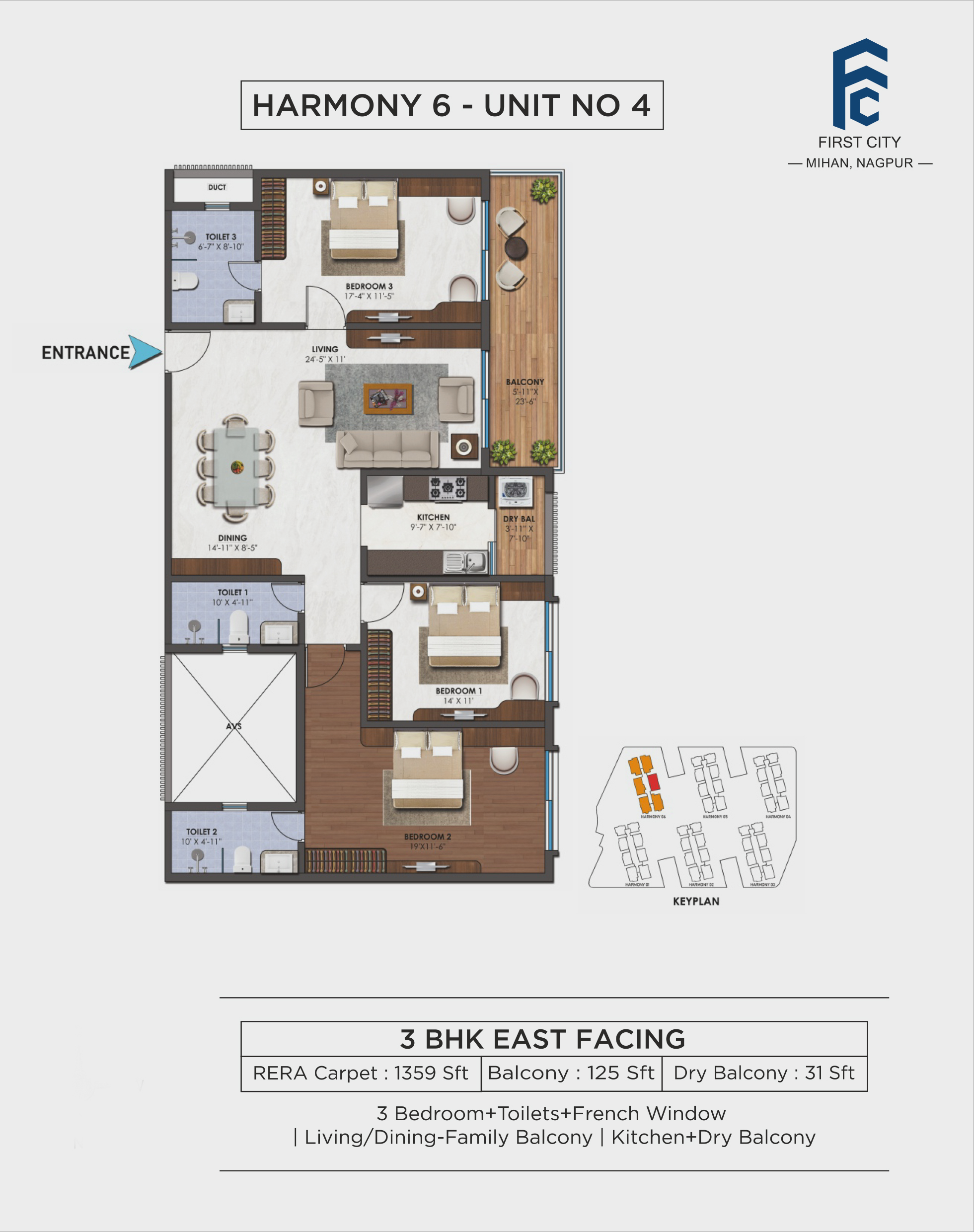 Apartments/Flats For Sale in Mihan | IJM | First city Nagpur